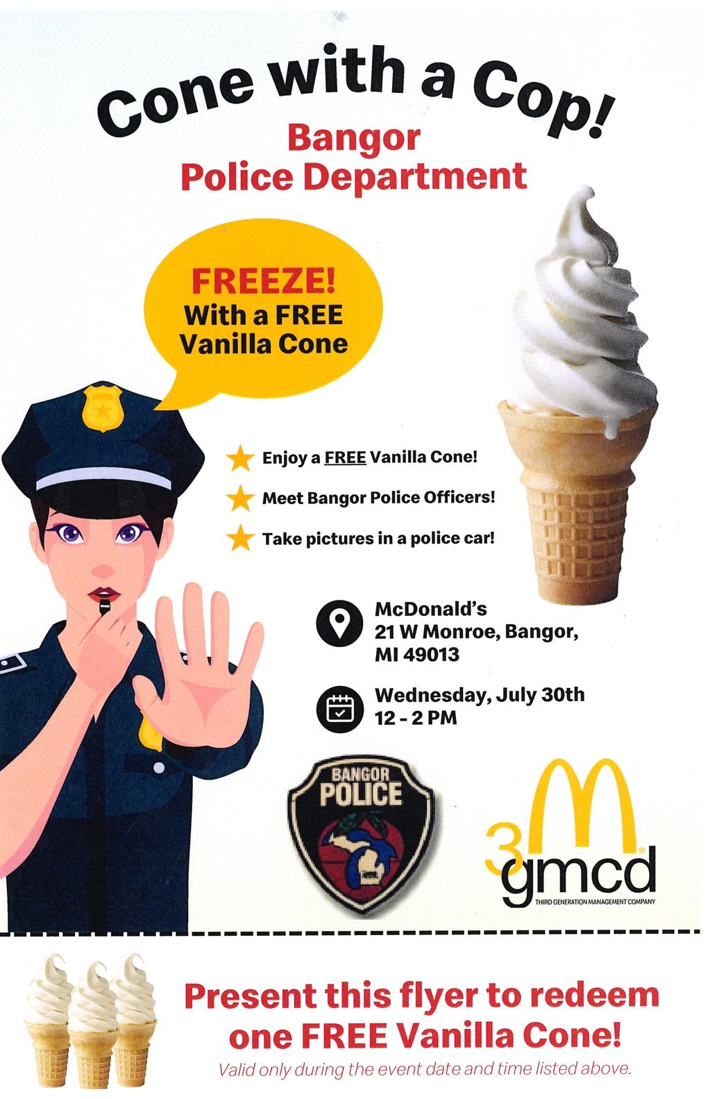 Cone with a Cop!